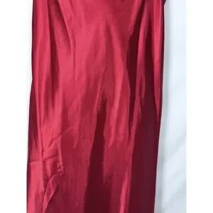bebe | Dresses | Bebe Satin Slip Dress Womens Xl Red Cowl Neck Midi Y2k ...